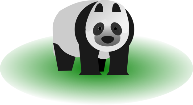 Download HD Giant Panda Bear Computer Logo - Giant Panda Transparent ...