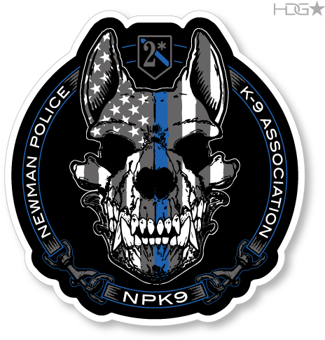 Download HD Newman Police K-9 Association 4″ Decal - Police K9 Patches ...