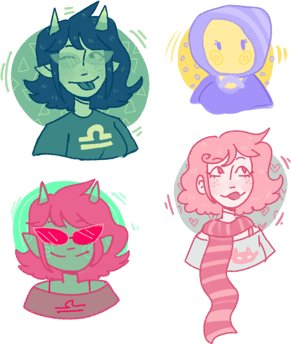 Download HD Terezi Pyrope Color Palette Meme Roxy Lalonde Ms - Cartoon ...