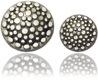 Download Sterling Silver Design Button - Silver - HD Transparent PNG ...