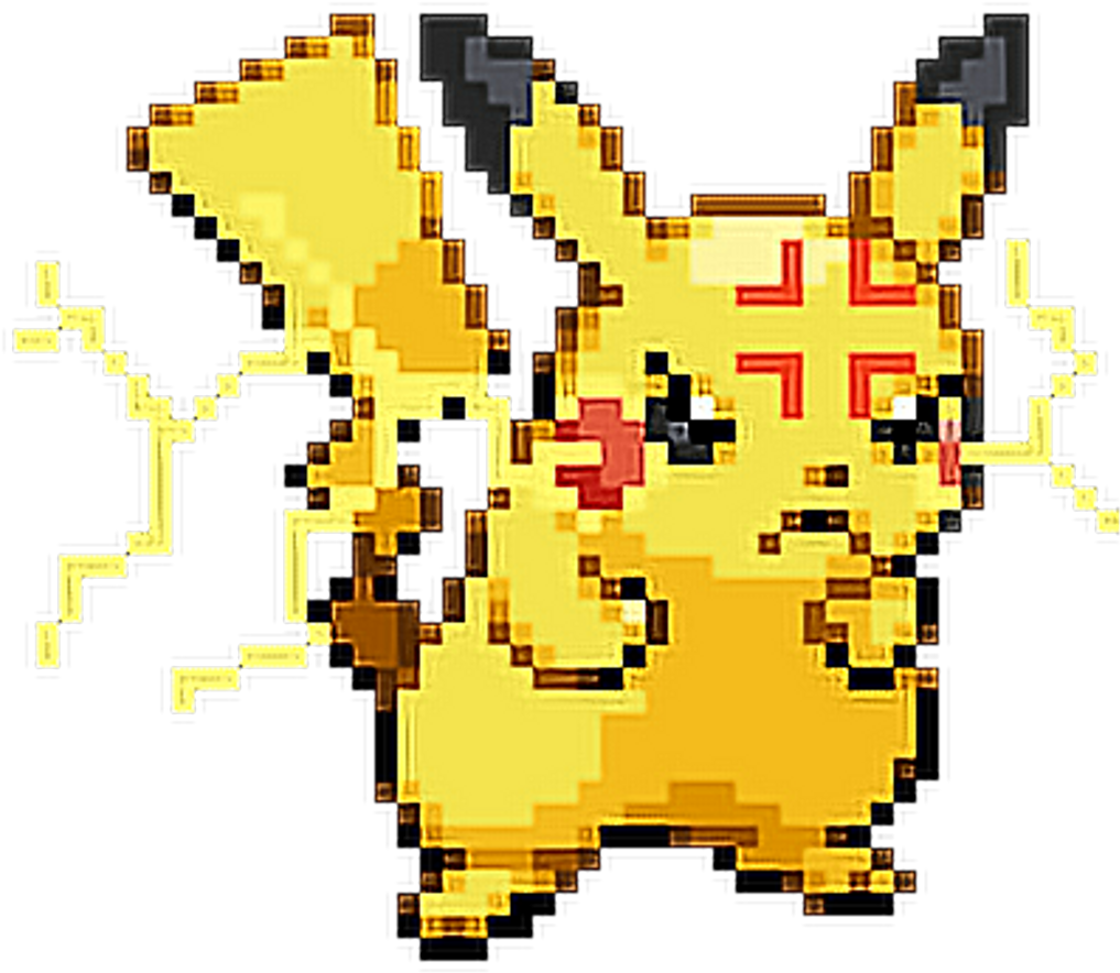 Download Angry Evil Pikachu Pokemon Freetoedit - Pikachu Shiny Gif - HD ...