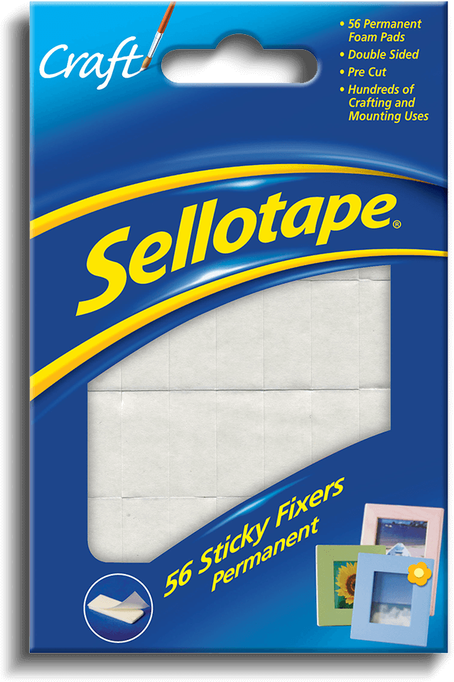 Download HD Sticky Fixers - Sellotape Permanent Double Sided Sticky ...