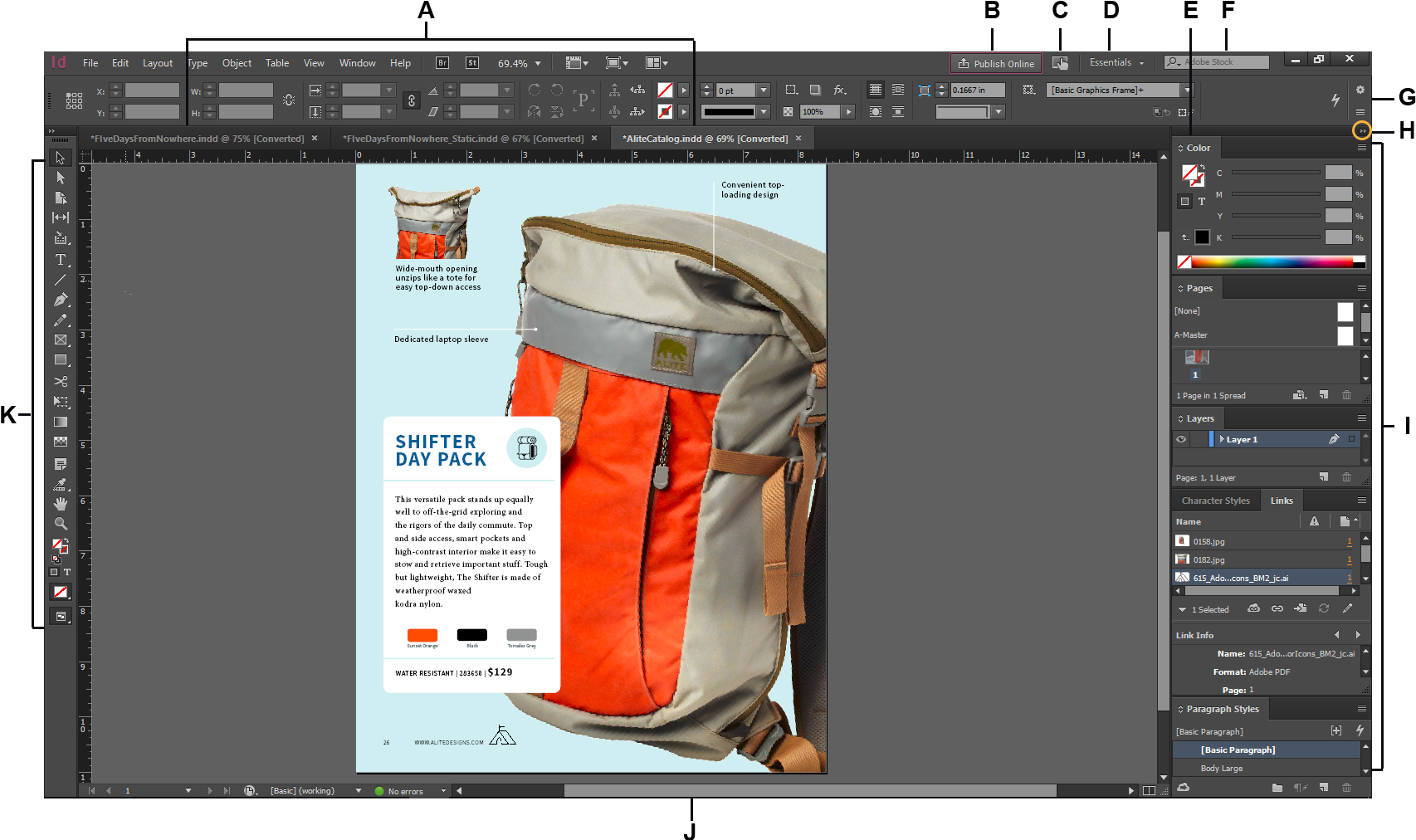 Download Default Indesign Workspace - Indesign Interface - HD ...