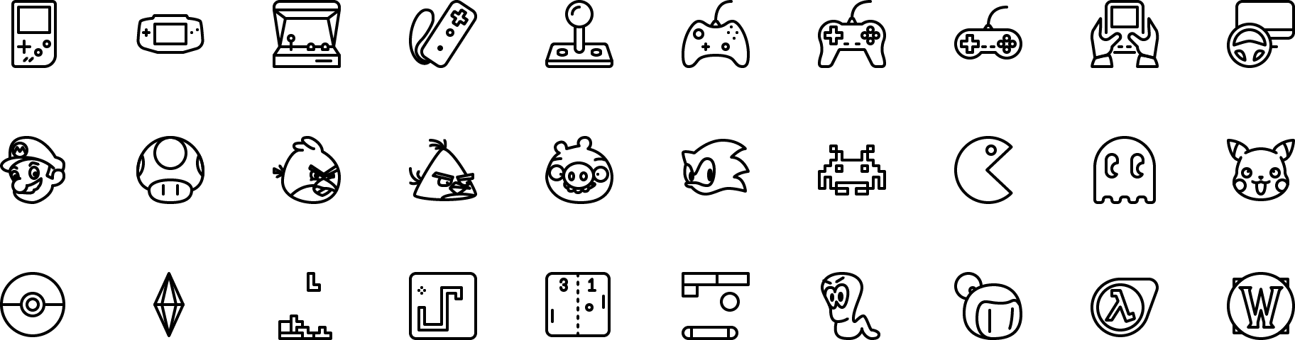 Video Game Icons Png