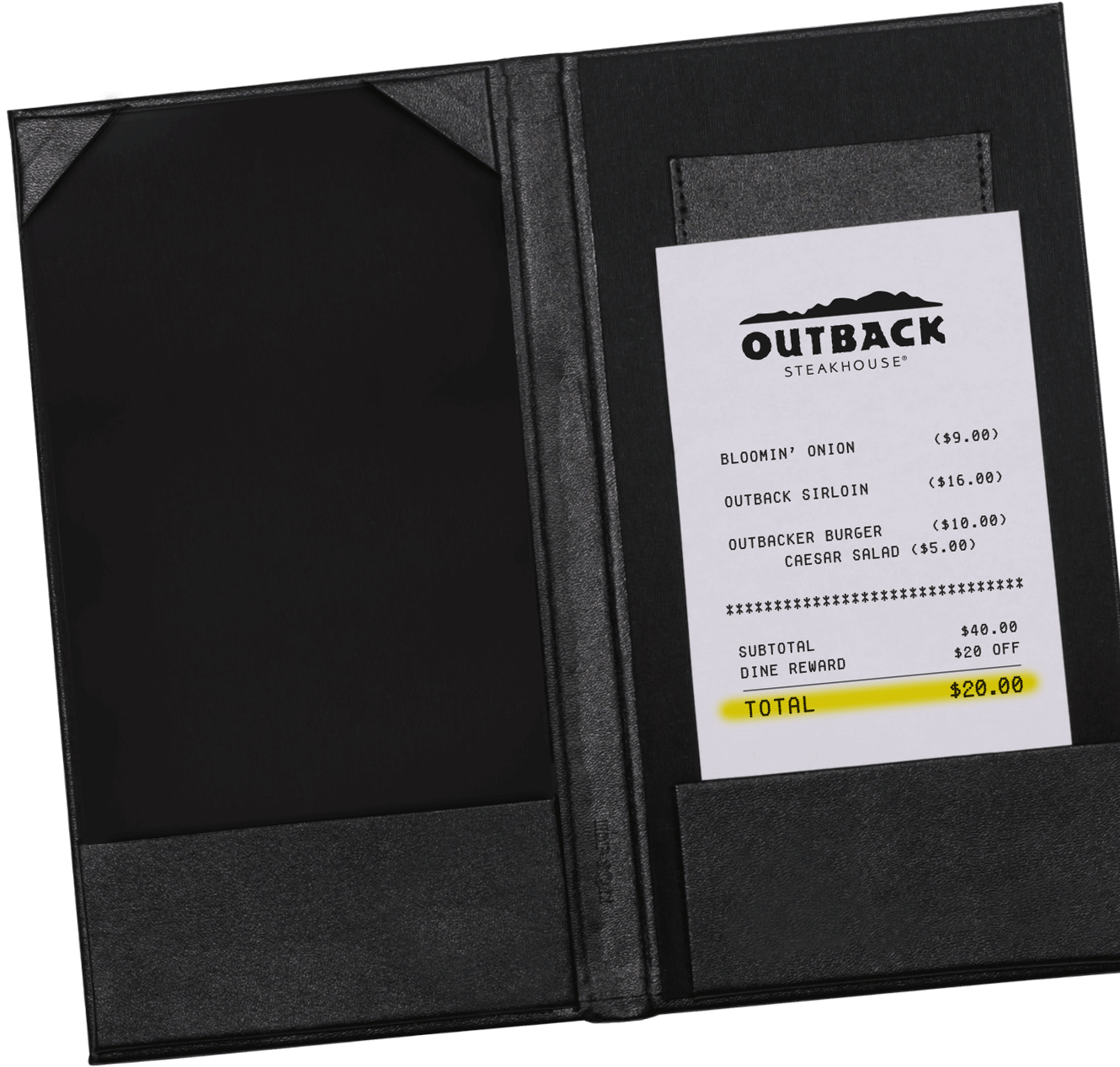 Download Outback Steakhouse Recipt - Outback Steakhouse - HD ...