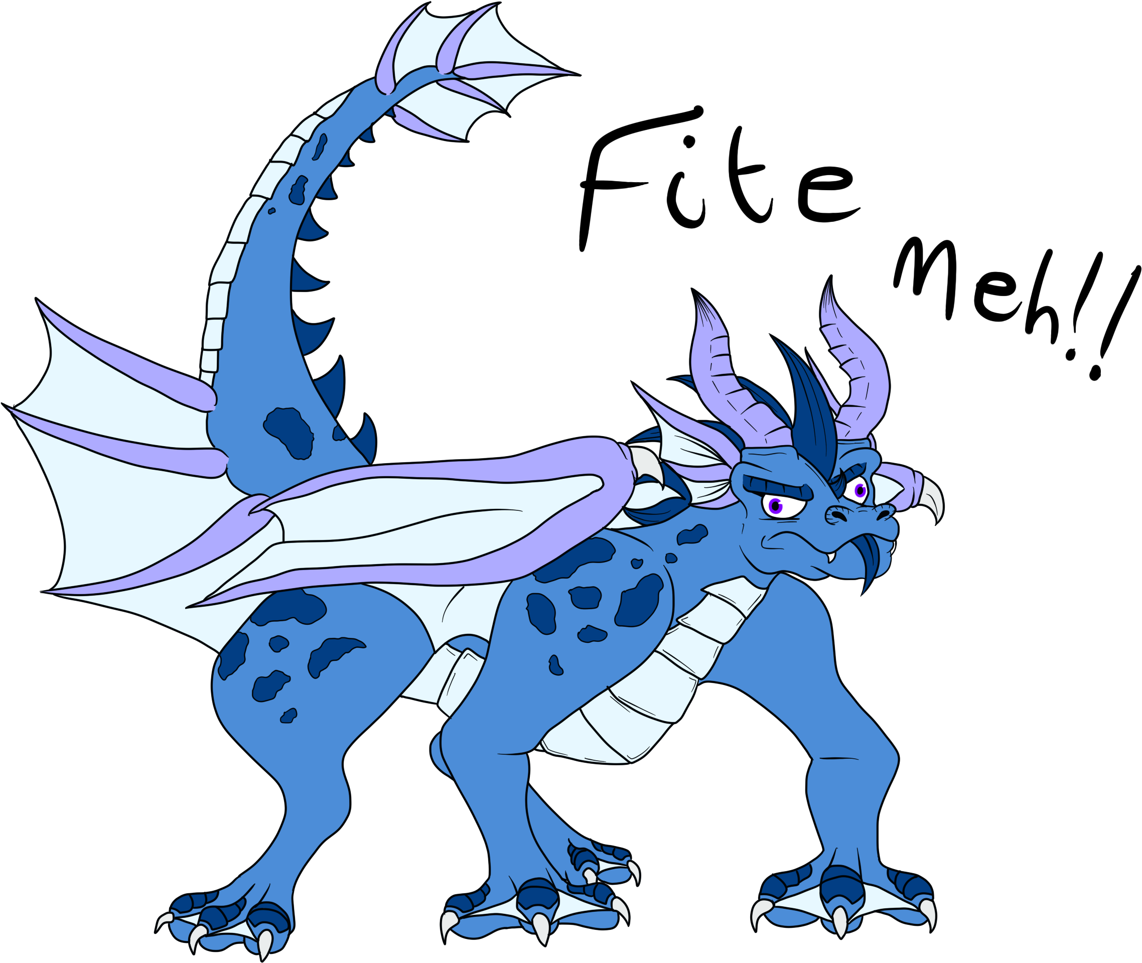 Download HD Fite Meh - Cartoon Transparent PNG Image - NicePNG.com