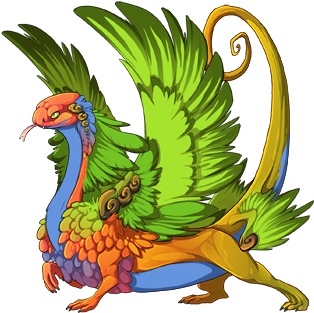 Download HD Leaf Stripes Splash Underbelly - Flightrising Female Coatl ...