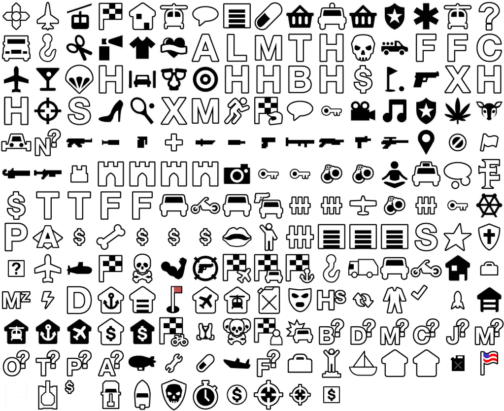 Download Free Gta Online Png - Icon Map Gta V - HD Transparent PNG ...