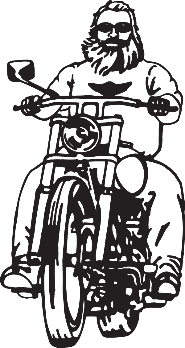 Download HD Motorcycle Rider Decal Transparent PNG Image - NicePNG.com