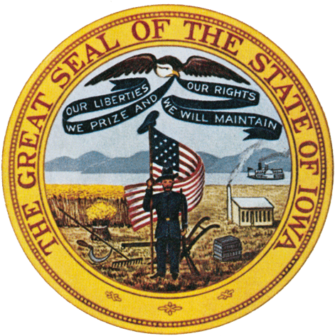 Download Seal Iowa - Iowa State Seal - HD Transparent PNG - NicePNG.com