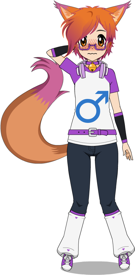 Download HD Kitsune - Cartoon Transparent PNG Image - NicePNG.com