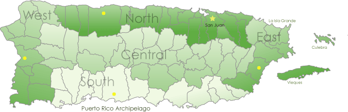 Download Puerto Rico 78 Towns Map - Puerto Rico - HD Transparent PNG ...