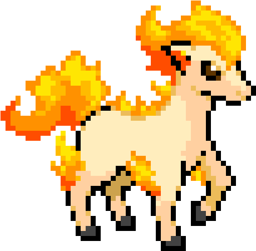 Download Deoxys - Ponyta Pixel Art Png - HD Transparent PNG - NicePNG.com