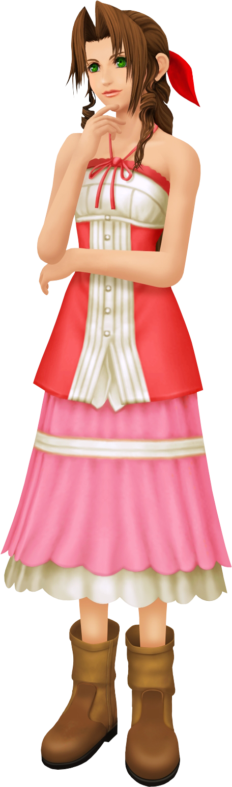 Download HD Aerith Khii - Final Famtasy Vii Kingdom Hearts 2 ...