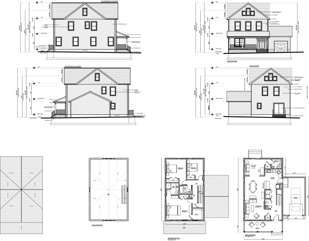 Download Blueprints For The Livingston Home The Front View And ...