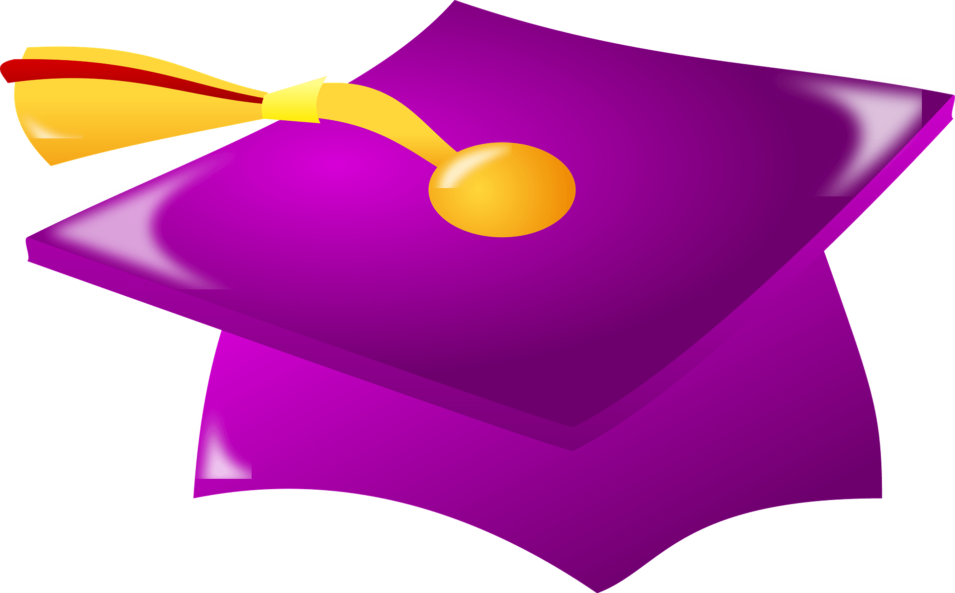 Download HD Purple Clipart Graduation - Purple And Yellow Graduation ...