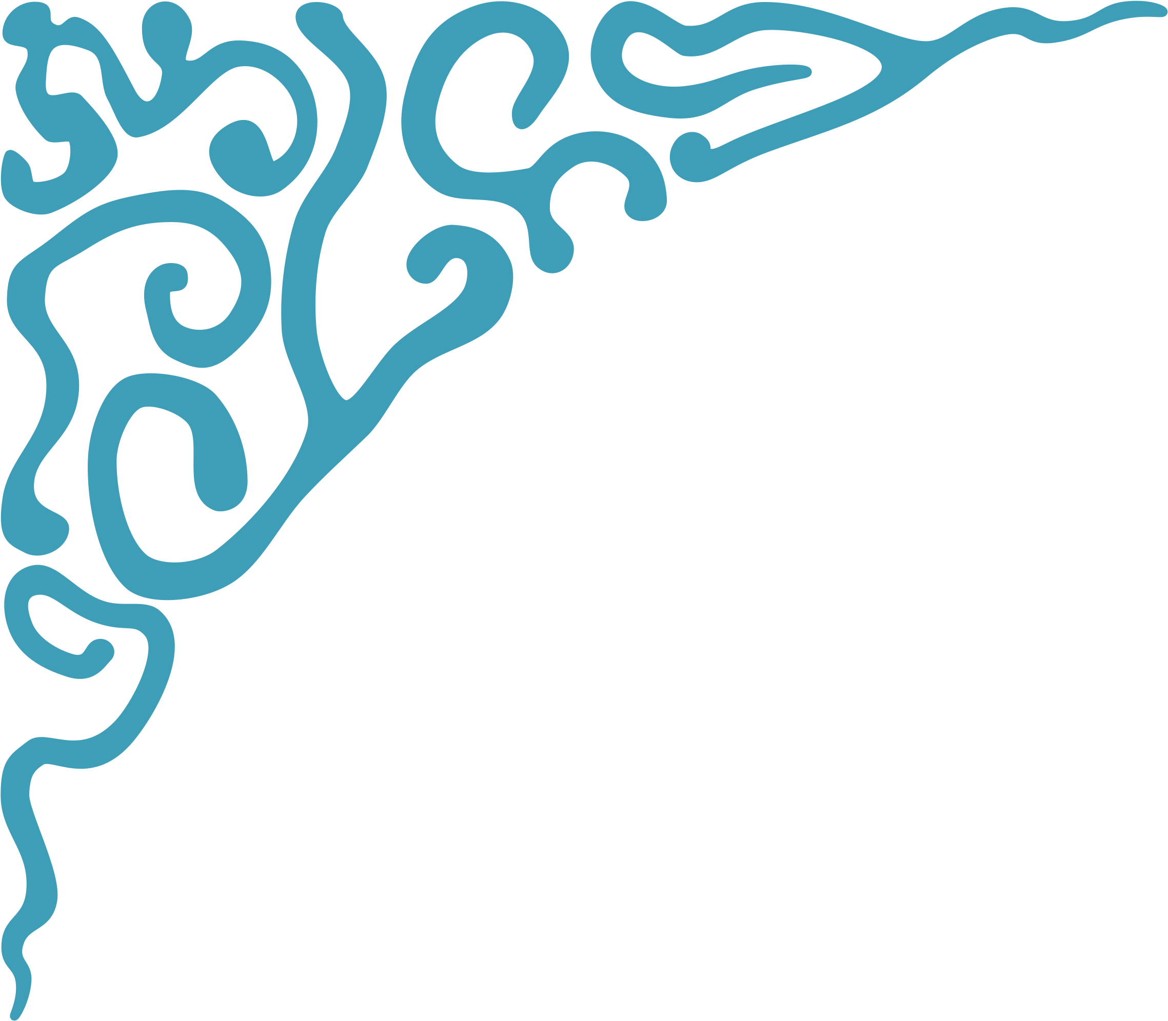 Download HD Corner Scroll Png Free - Blue Corner Png Transparent PNG ...