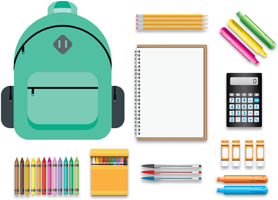 Download HD Back To School Supplies Png - Back To School Drive Png ...