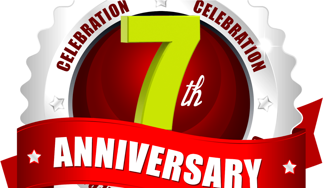 Download Celebrating 7th Year Anniversary Logo Design In Png - 3rd ...