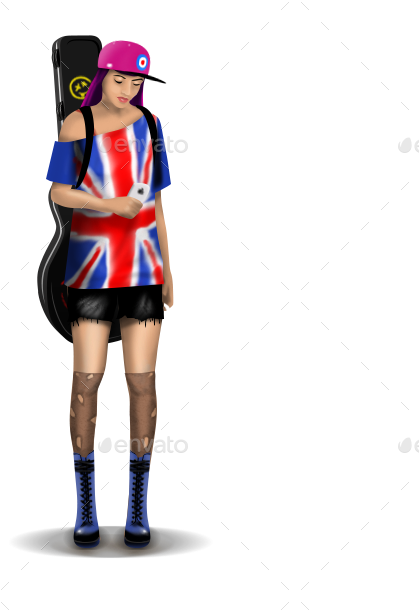 Download HD Png/rocker Girl - Cosplay Transparent PNG Image - NicePNG.com