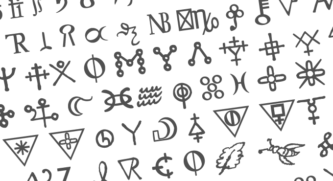 Download Photo Showing Some Symbols From The Newton Font - Sir Isaac ...