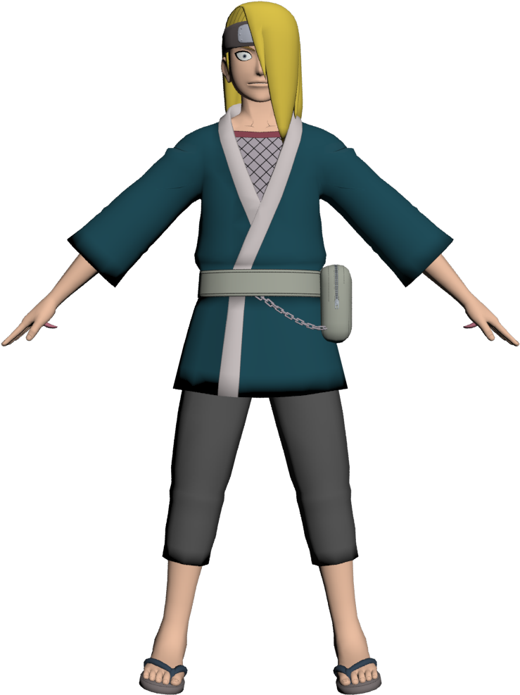 Download Deidara Pre-akatsuki - Cartoon - HD Transparent PNG - NicePNG.com