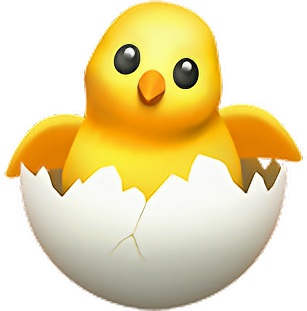 Download HD Hatching Chick Emoji 🐣 Babychicken Egg Chicken Emoji ...