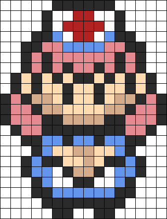 Download HD Nurse Joy Perler Bead Pattern / Bead Sprite - Enfermera Joy ...