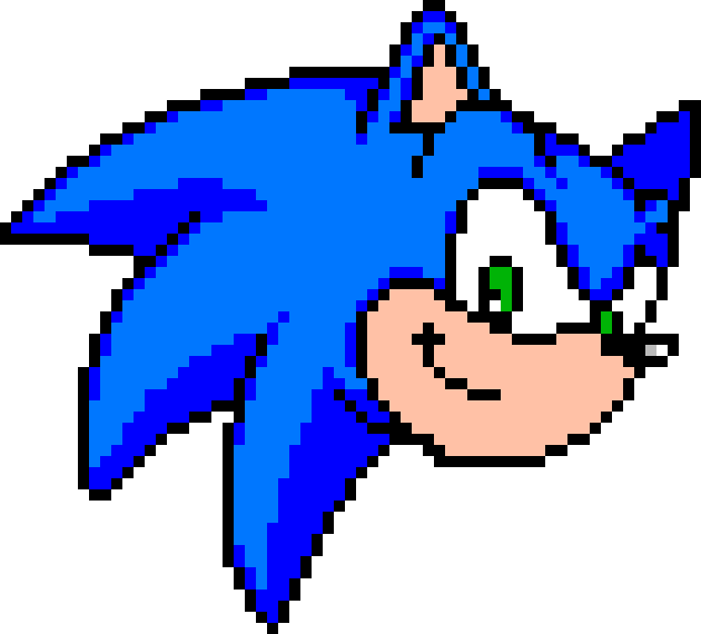 Download Sonic Face - Sonic The Hedgehog 2 Pixel Art - HD Transparent ...