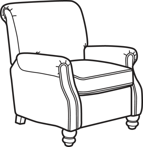 Download Draw A Recliner Chair Easy - HD Transparent PNG - NicePNG.com