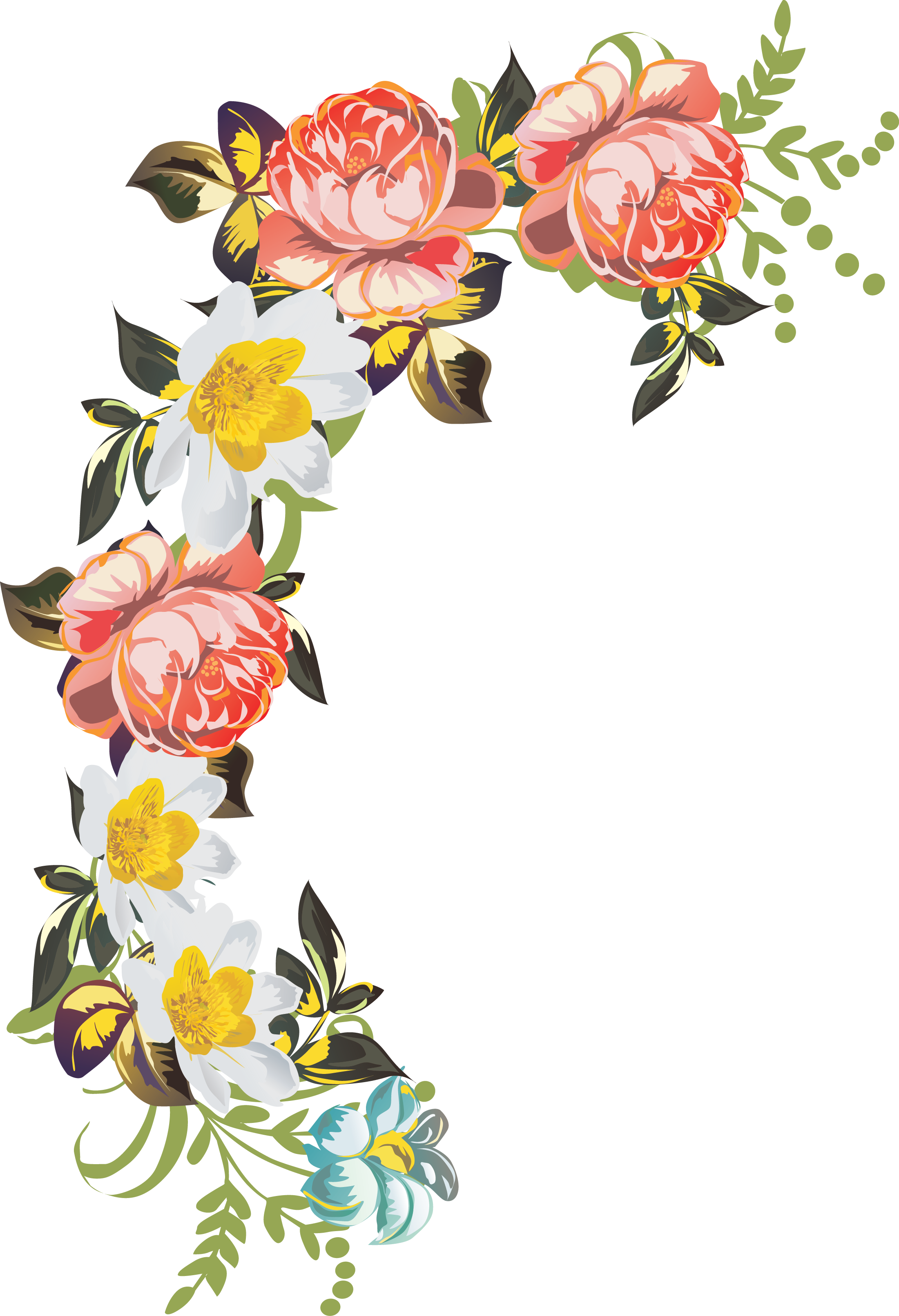 Download Beautiful Flowers Vector Flowers, Free Vector Graphics ...
