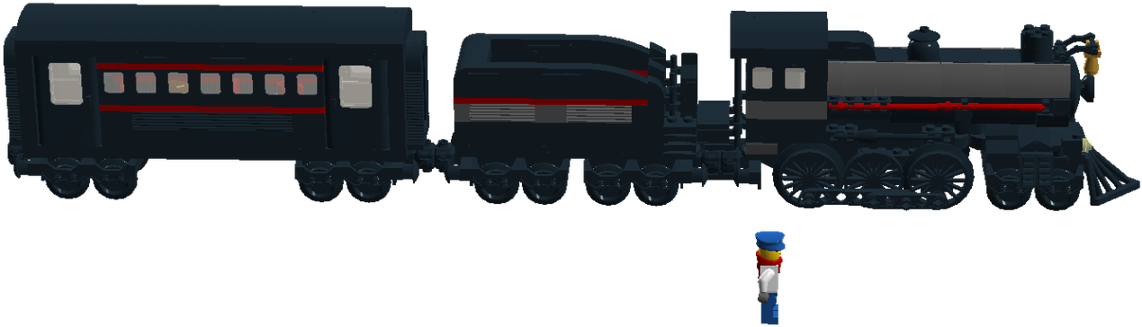 Download Lego 4 6 0 Steam Train Locomotive - Train - HD Transparent PNG ...