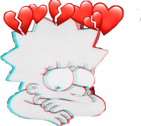 Download Sad Mood Lisa Simpson Freetoedit - Lisa Simpson Sad Png - HD ...