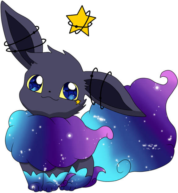 Download HD Eeveelution Google Png Dead Eevee - Galaxy Eevee ...