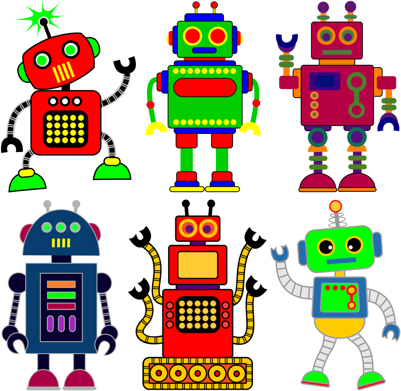 Download Robot Clipart For Your Project Or Classroom - Clip Art Robots ...