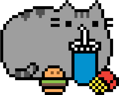 Download Pusheen - Pusheen Pixel Art Minecraft - HD Transparent PNG ...