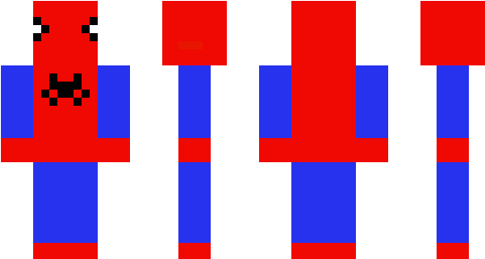 Download HD Minecraft Skin Spooderman - Minecraft Transparent PNG Image ...