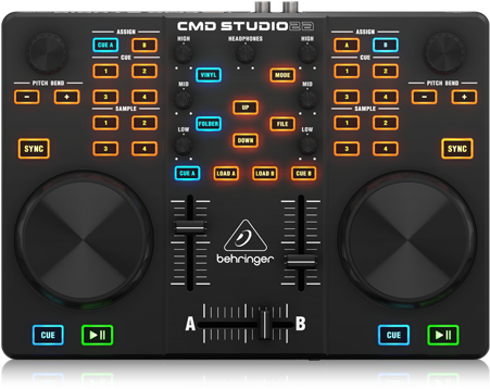 Download Complete Dj Setup In A Box Including Dual Deck Dj Controller - Behringer Cmd Studio 2a ...