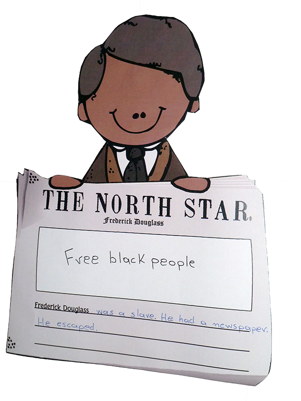 Download Frederick Douglass Craftivity From My Black History - Cartoon ...