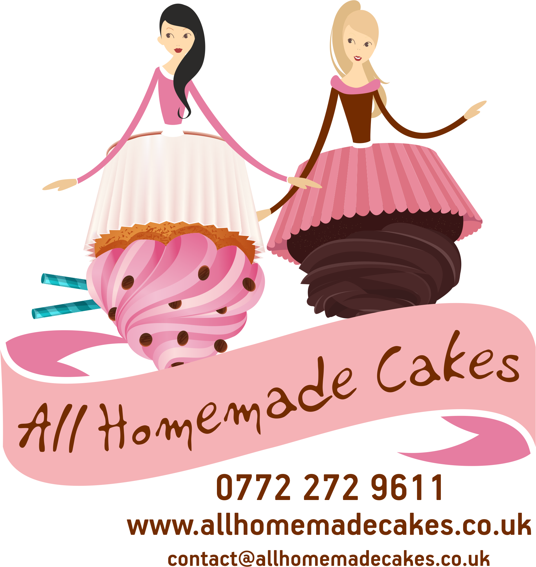 Download HD All Homemade Cakes - Home Made Cupcake Logo Transparent PNG ...