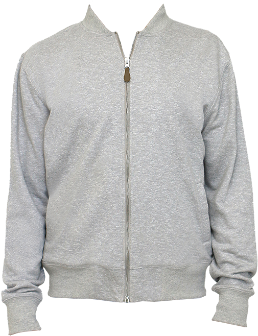 Download HD French Terry Zip Up Jacket Transparent PNG Image - NicePNG.com