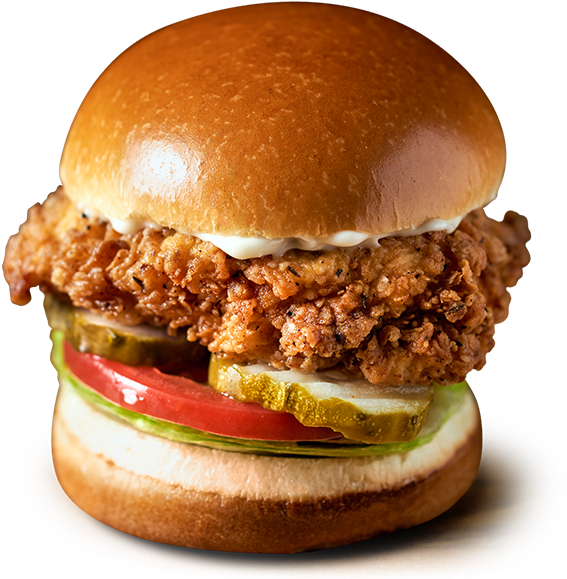 Download Crispy Chicken Sandwich - Fried Chicken Sandwich Png - HD ...