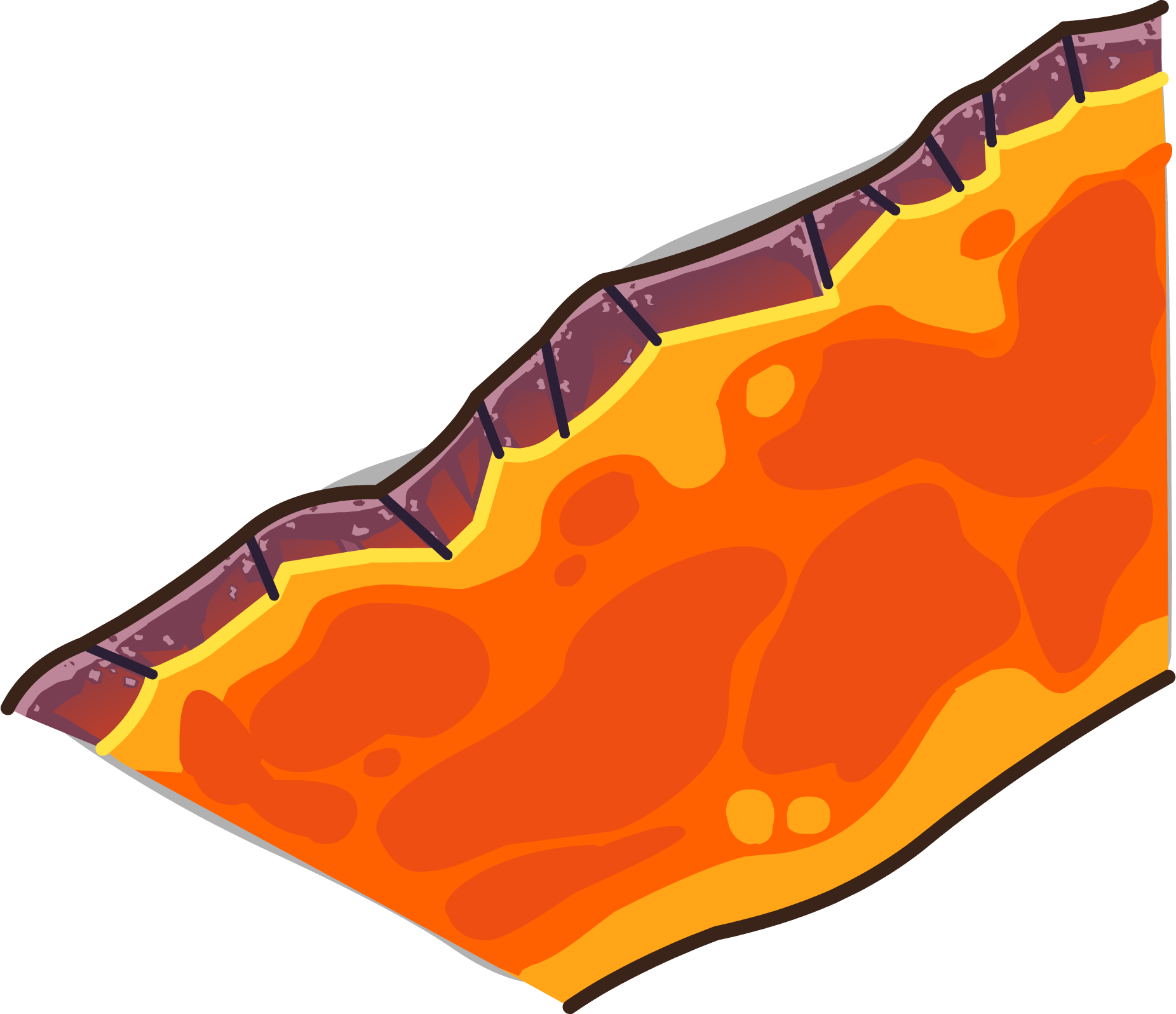 Download Lava Flow Sprite 008 - Lava Clipart - HD Transparent PNG ...