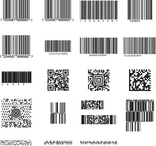 Download Support For All Major Barcode Types - Barcode Samples With ...