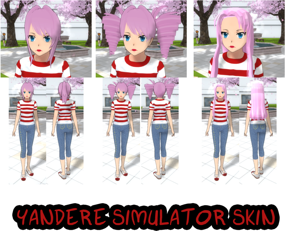 Download Yandere Simulator Skins 160521 - Cartoon - HD Transparent PNG ...