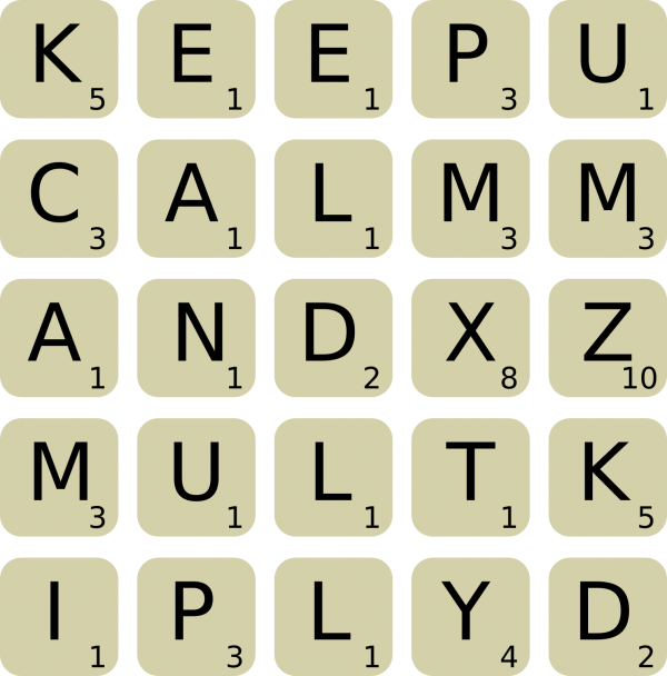 Download 5 By 5 Grid Of Scrabble Tiles Reading "k E E P U C ...
