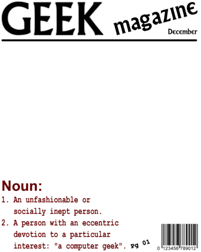 Download Create A Fake Geek Magazine Cover - Magazine Cover Transparent ...