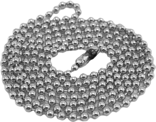 Download 91cm Nickel Free Neck Chain With Connector - Metal Beaded Neck ...