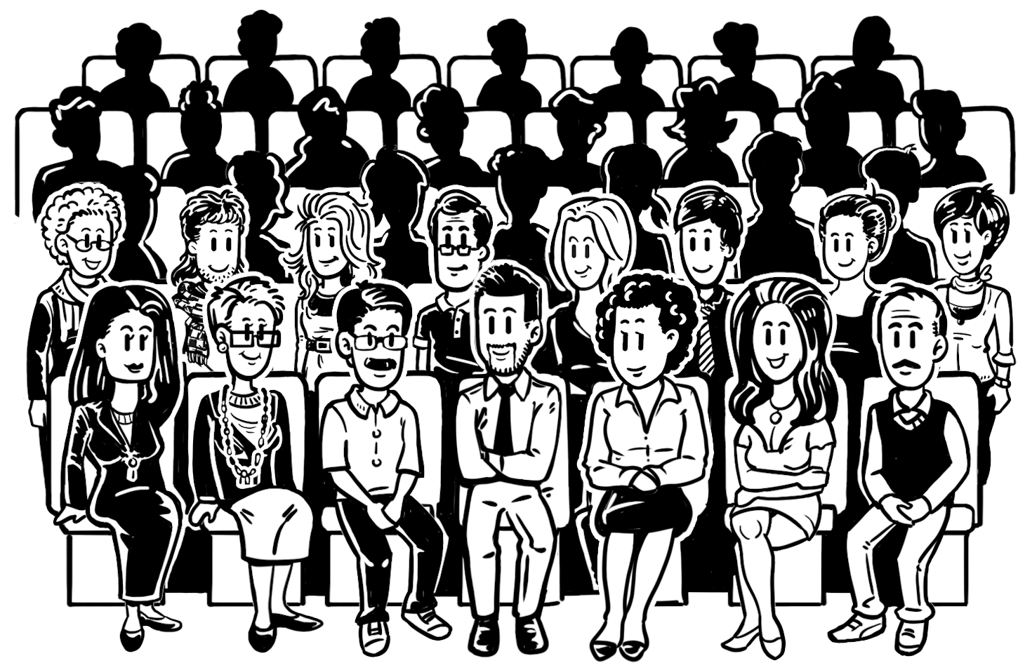 Download Audience Drawing At Getdrawings - Audience Drawing Easy - HD ...