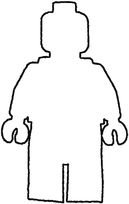 Download HD Person Outline Printable - Lego Person Outline Transparent ...